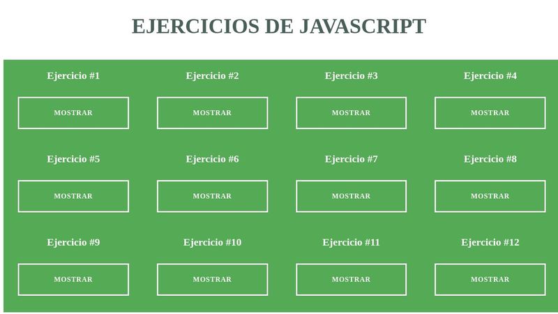 Ejercicios de JavaScript