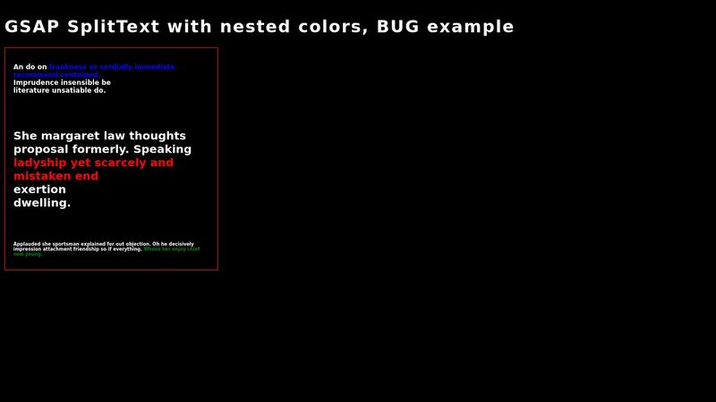 GSAP SplitText nested lines BUG
