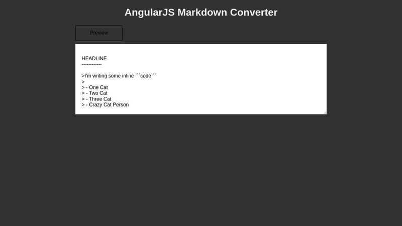 AngularJS custom markdown element
