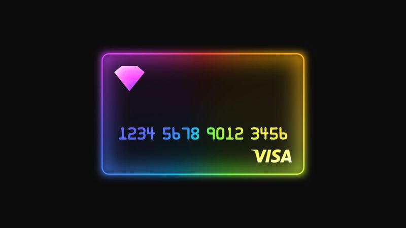 Rainbow credit card using CSS filters