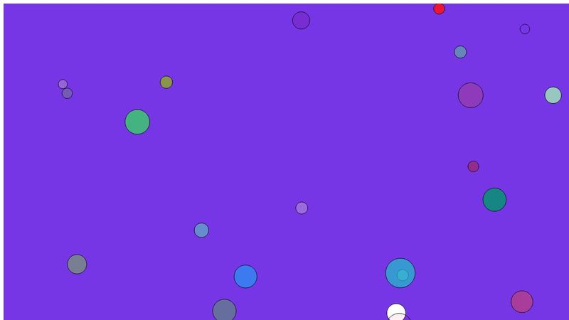 Generative Art P5.js infinite random circles.