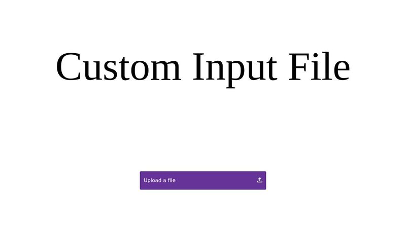 Custom File button