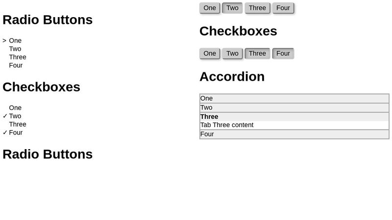 Custom checkboxes and radiobuttons