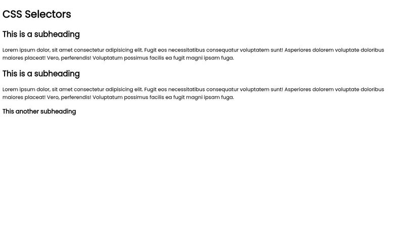 CSS - Selectors - Start