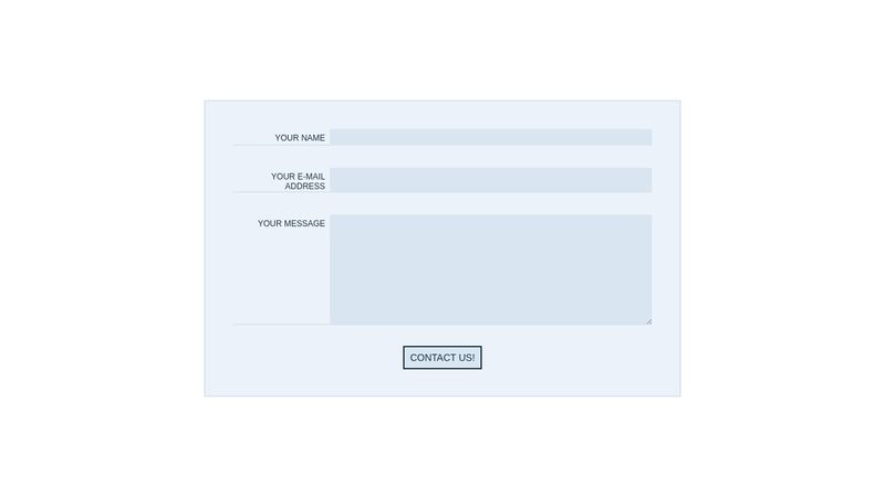 Animated Contact Form