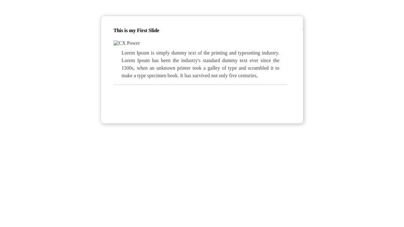 Pure CSS slider content