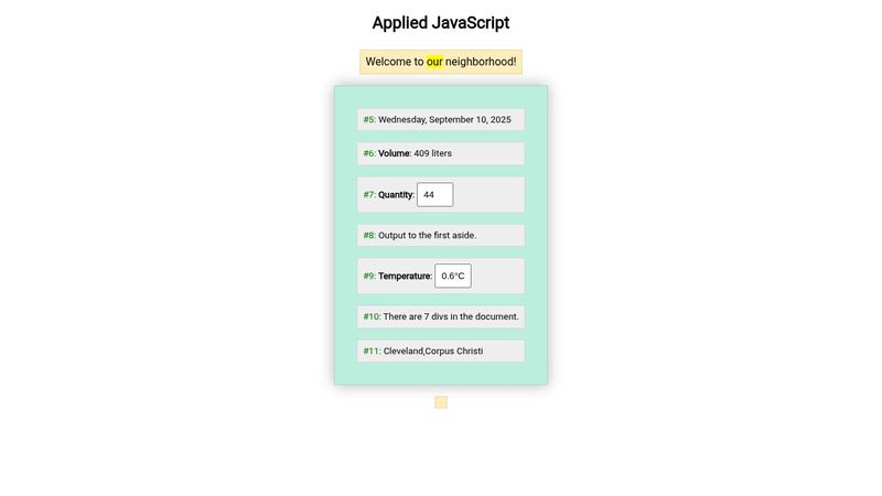 🔒 Applied JavaScript Activity