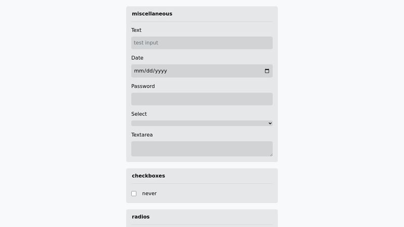 Browser native user form validation (CSS only)