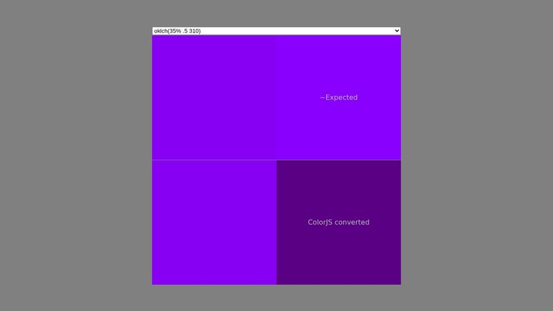 ColorJS high chroma conversions far from target