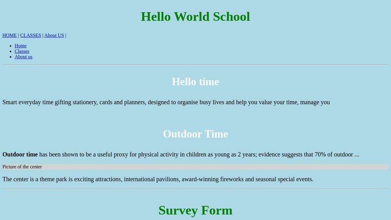 HTML5 - page structure, element and forms