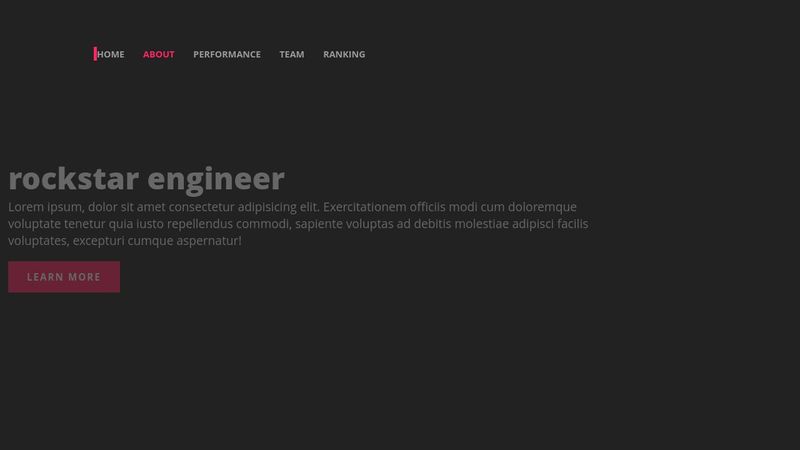 responsive animated landing page