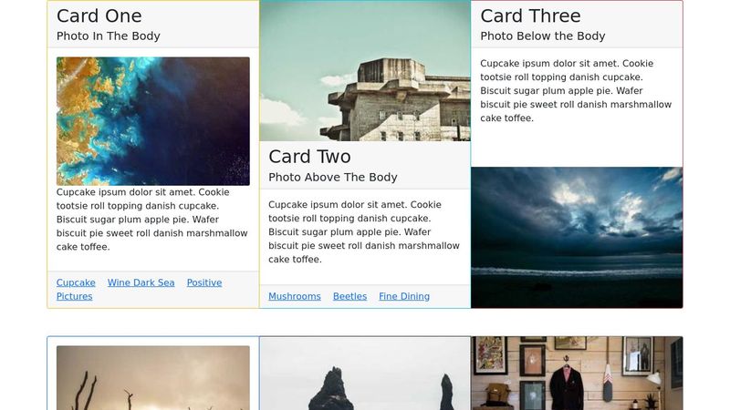 Bootstrap 5 Cards w/ card-group