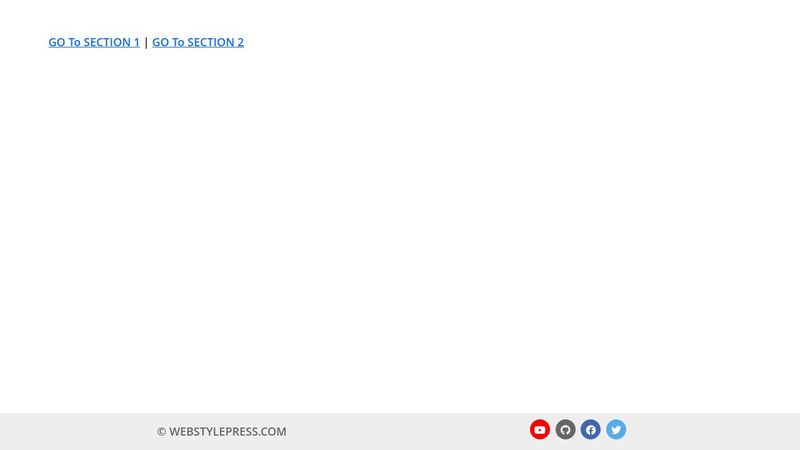 Smooth Scroll To Section - CSS Only