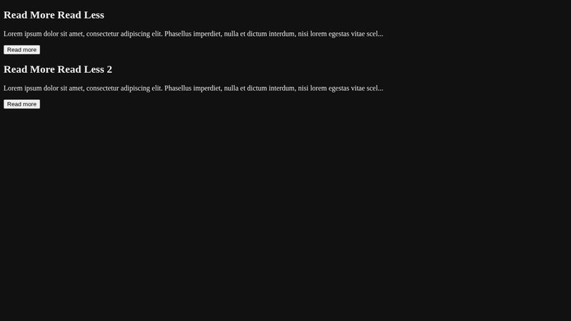 Read More - Read Less