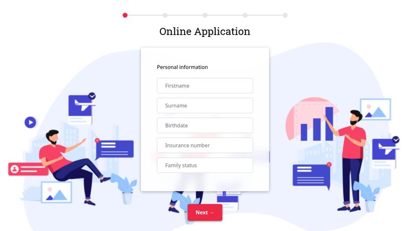 Multi Step Form with progress bar jQuery and CSS3