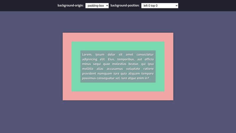 CSS Background: background-origin & background-position