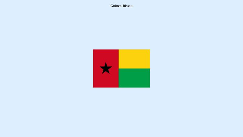 CSS Flag : Guinea-Bissau