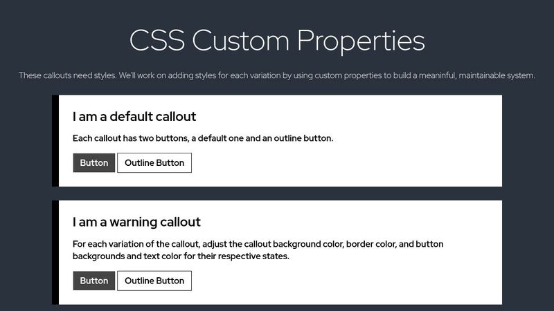 CSS Custom Properties Demo