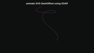 animate SVG DashOffset using GSAP