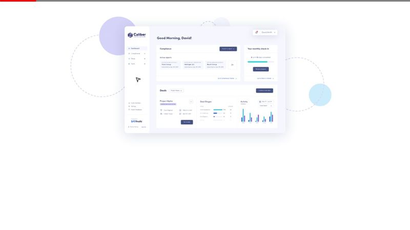 Dashboard ilustration animated only with CSS