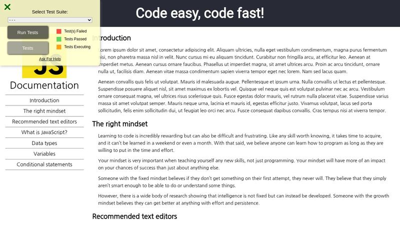 Technical Documentation Page