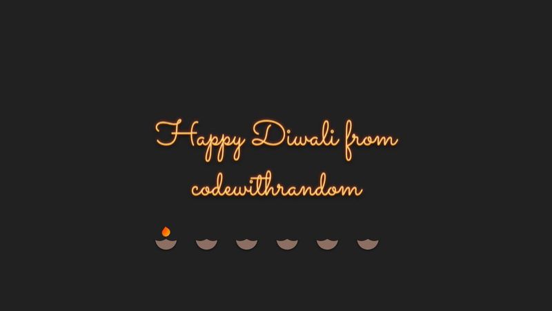 Happy Diwali HTML & CSS Code Wish
