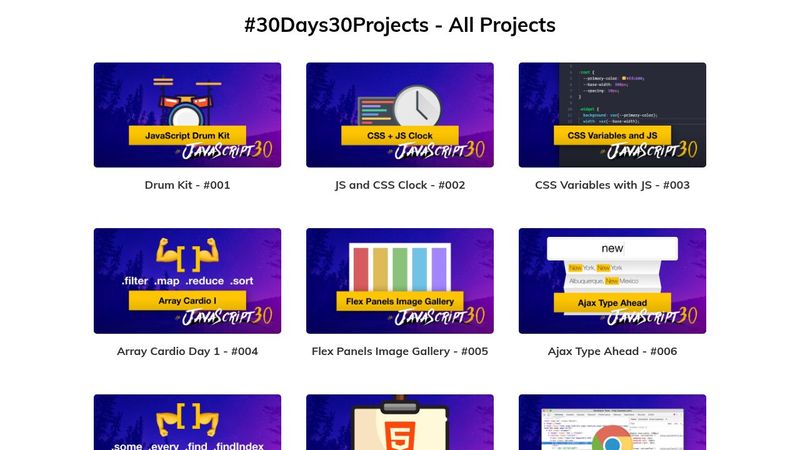 All Projects - #31 of #30Days30Projects