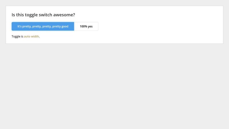 Responsive Toggle Switch