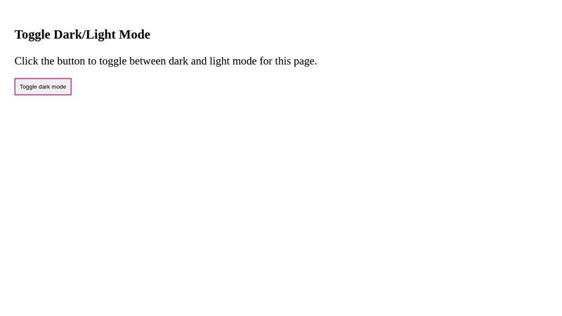 Toggle dark/light mode