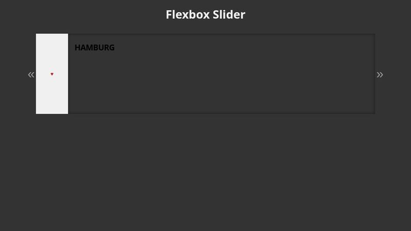 Flexbox slider