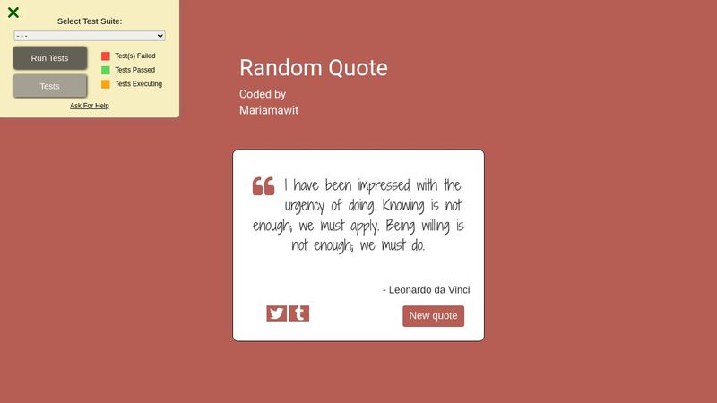 Random Quote Machine
