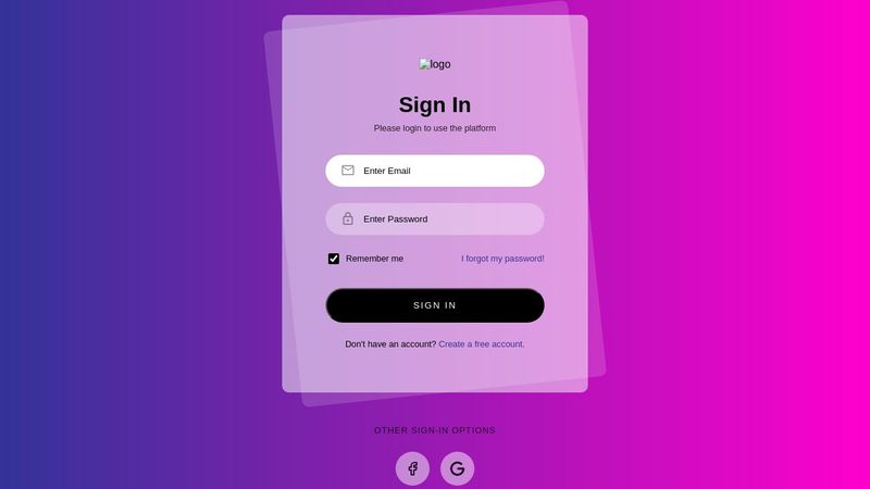 Login Design Form by codeminton