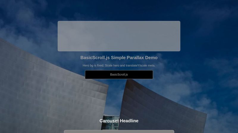 BasicScroll.js Parallax Demo