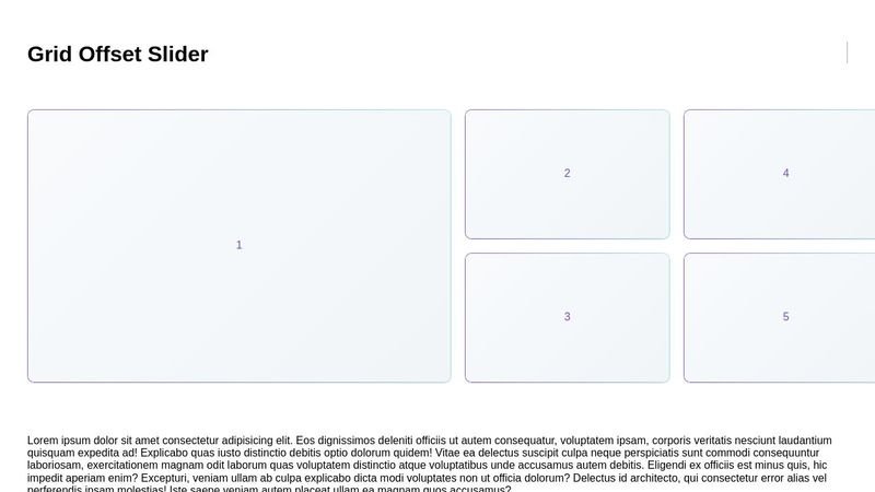 Horizontal Offset Grid Scrolling