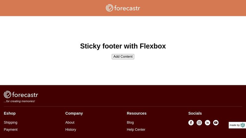 How to Build a Sticky Footer With Flexbox