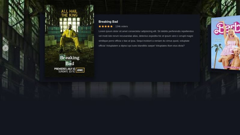 Movie carousel JS/HTML/CSS
