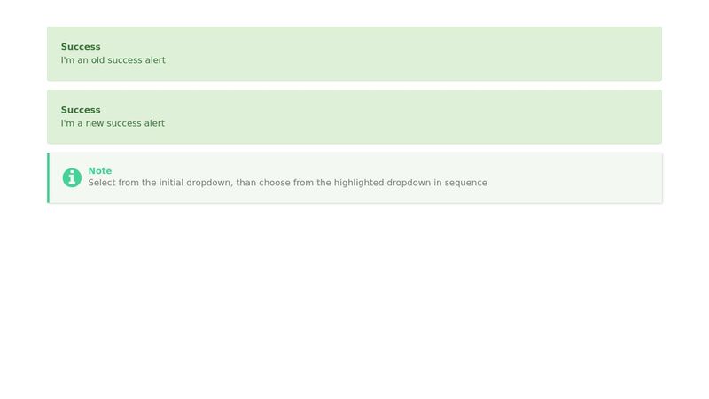 Bootstrap Alert Tests