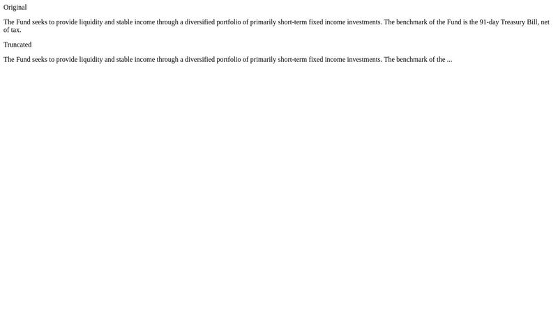 Truncate paragraph and append ellipsis