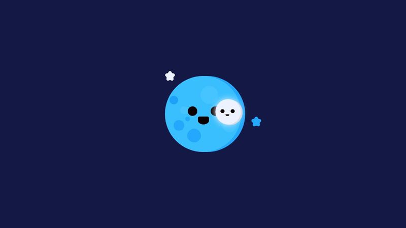 Moon orbit animation with CSS