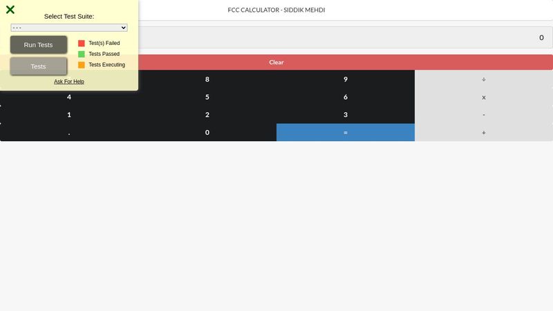 FCC : JavaScript Calculator