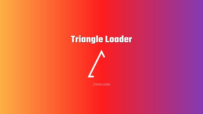 Triangle CSS Loader
