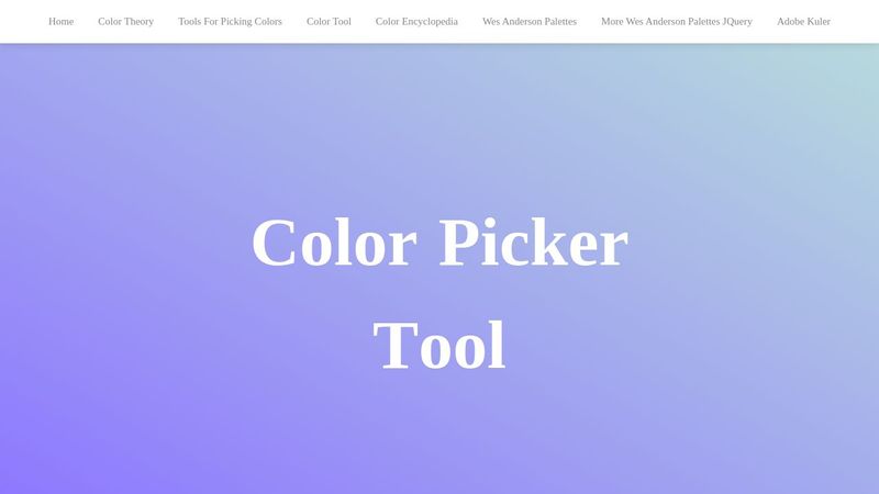 Color Picker Tool
