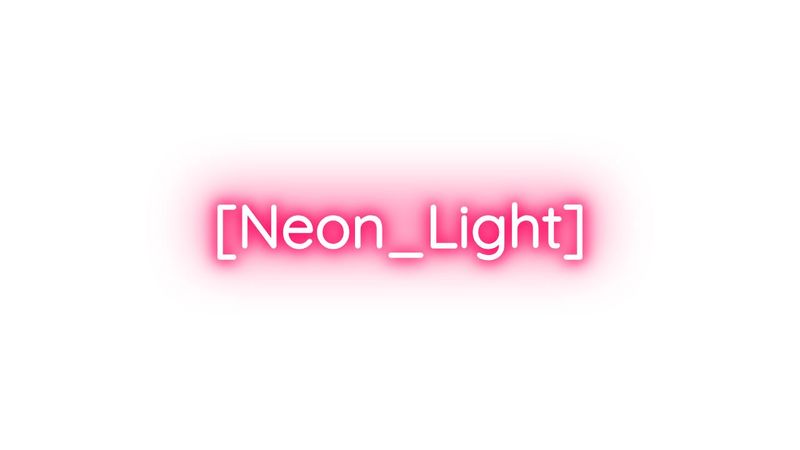 Neon Light Text Effects