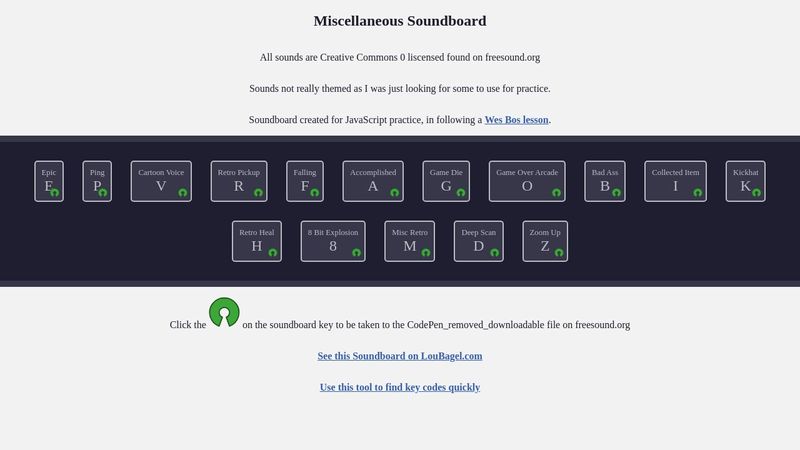 Soundboard | JavaScript Practice