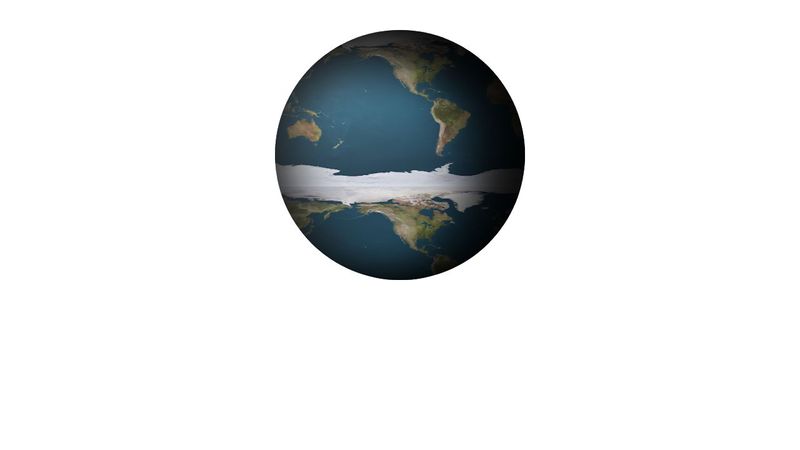 Rotating 3D globe without JS