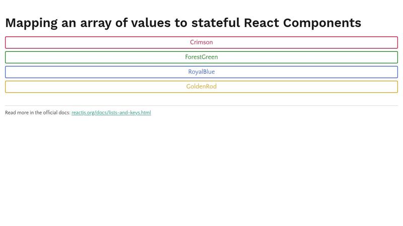 React.Guide: List Components