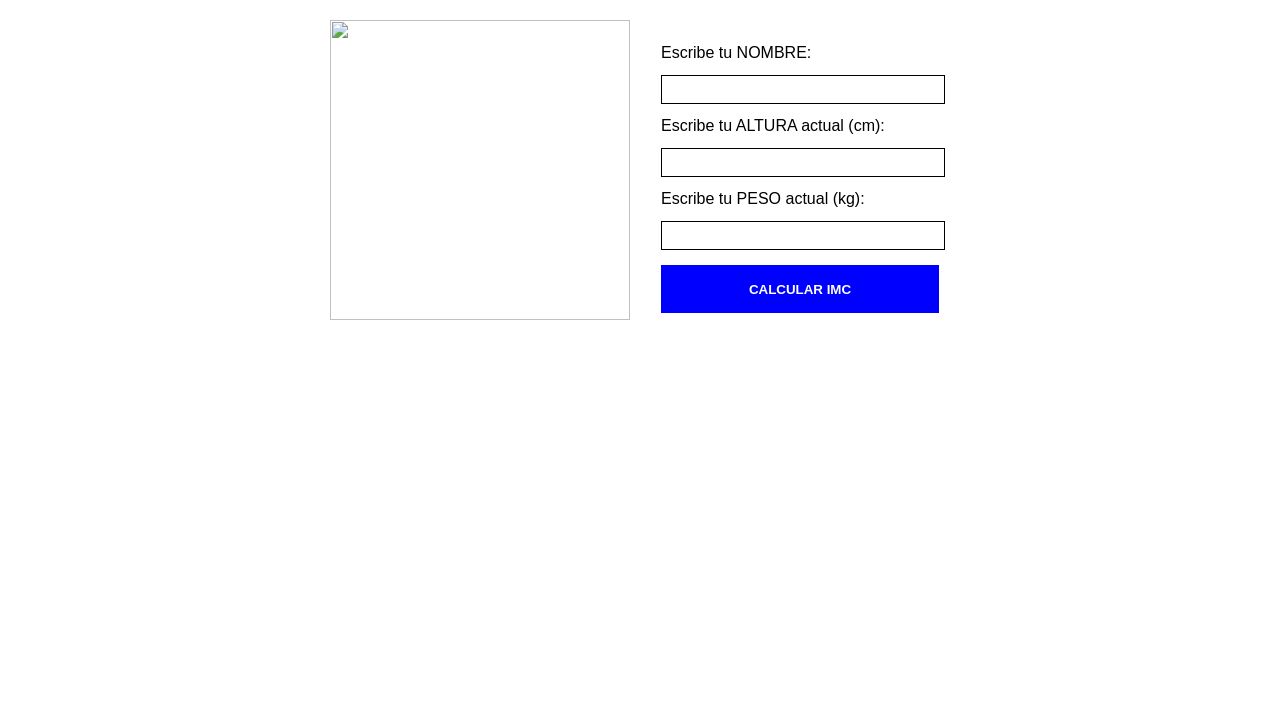 Hacer bien Eclipse solar Realizable calculadora imc html Oxidado ... Hacer bien Eclipse solar Realizable calculadora imc html Oxidado ...