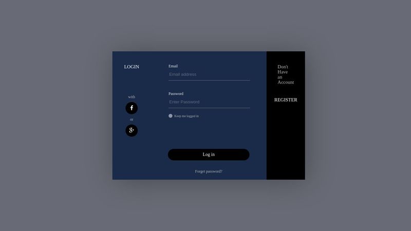 Login & Register UI