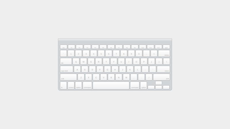 HTML/CSS Mac Keyboard