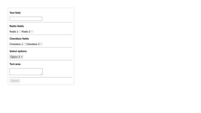 Disable submit until all fields are complete